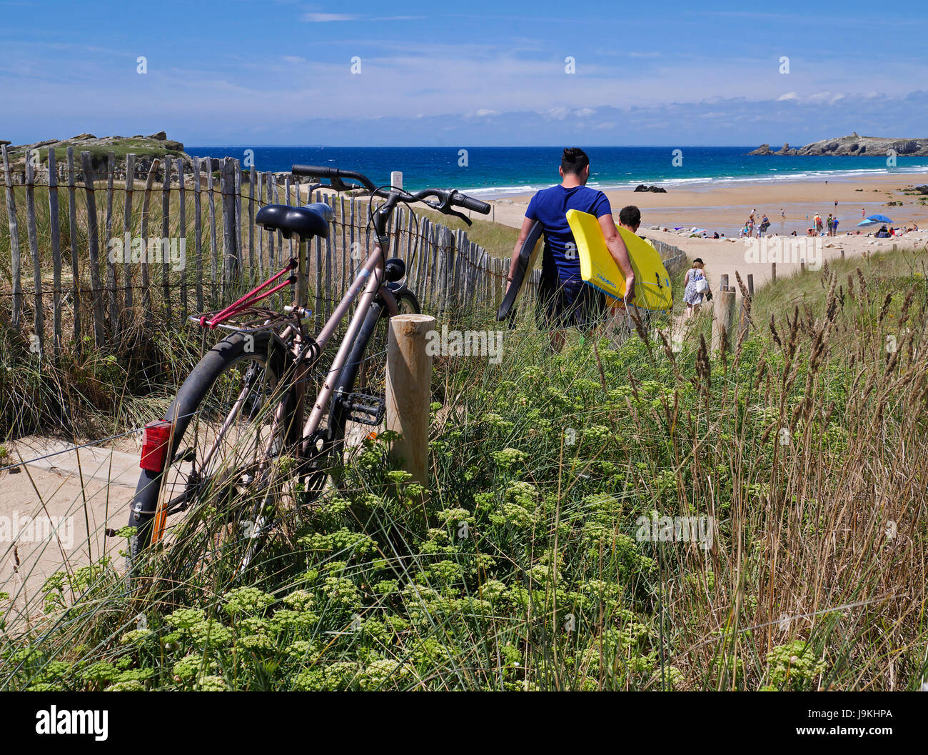 Access to Port Bara beach, Quiberon peninsula, Quiberon peninsula ...