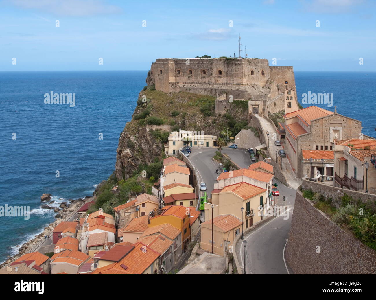 castello ruffo at scilla Stock Photo - Alamy