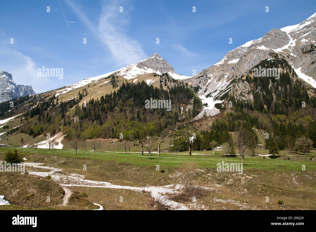 mountains, spring, tyrol, snow, mountain, scenery, countryside, nature ...