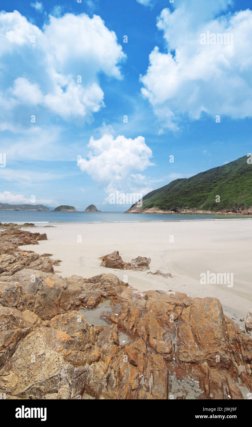 stone, rock, wave, seat, bench, salt water, sea, ocean, water, blue ...