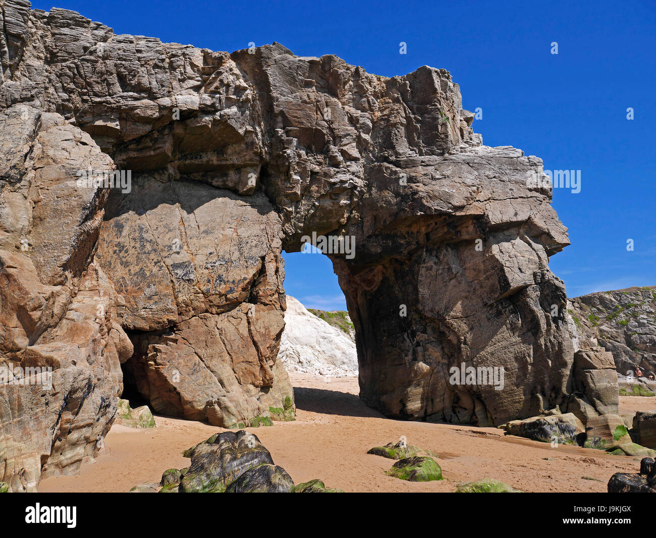 Arch of Port Blanc, Quiberon peninsula, wild coast, Quiberon peninsula ...