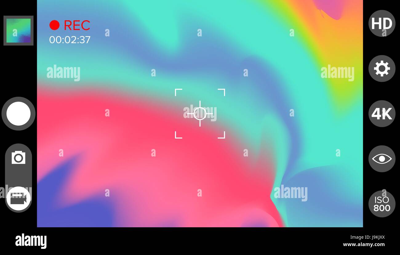 Camera Viewfinder Vector. Modern Interface Concept For Touch Devices ...
