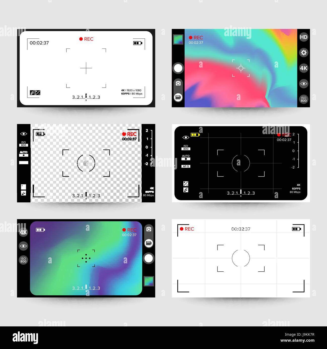Camera Viewfinder Vector. Display. Exposure And Composition Focus ...