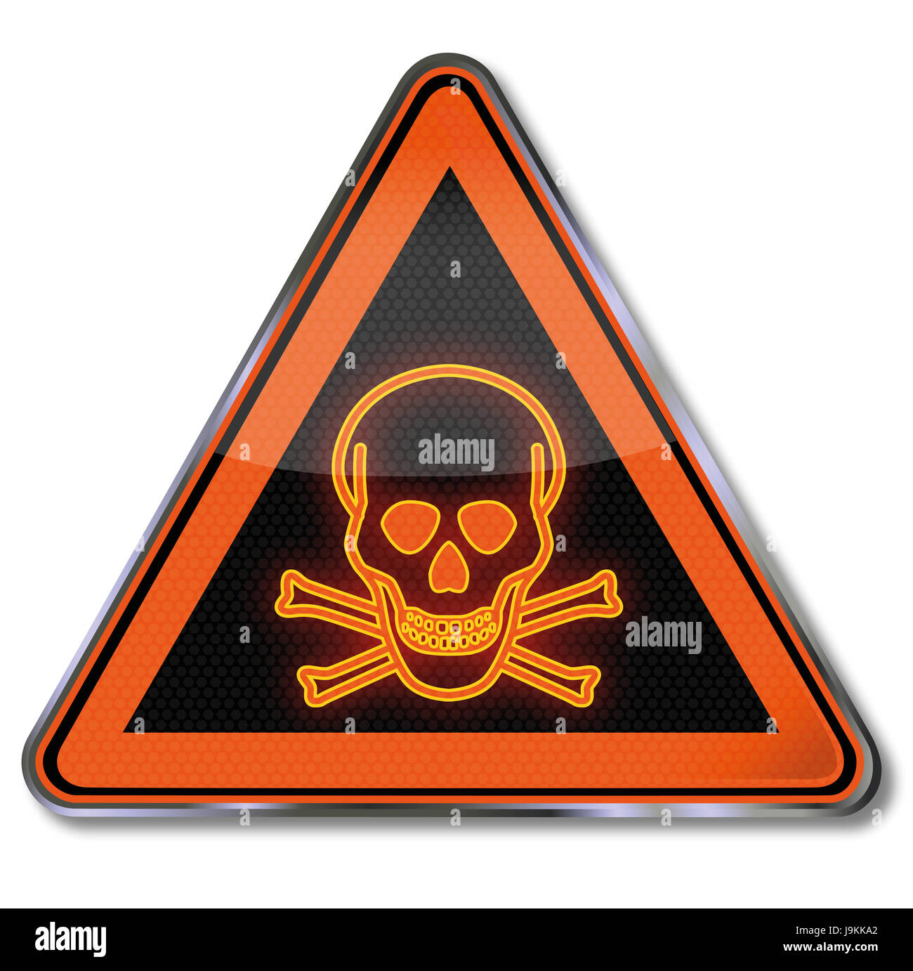 road sign skull Stock Photo - Alamy
