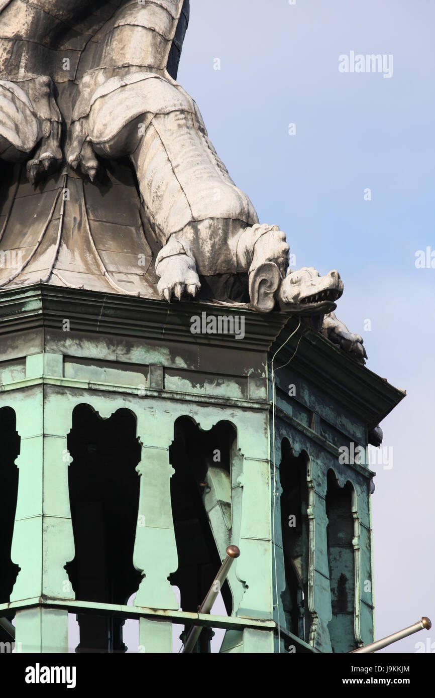 Details on Old stock exchange building in Copenhagen, Denmar Stock ...