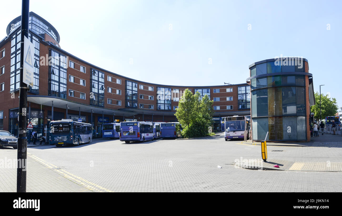 Chelmsford Bus Station - Chelmsford, Essex, England, UK Stock Photo - Alamy