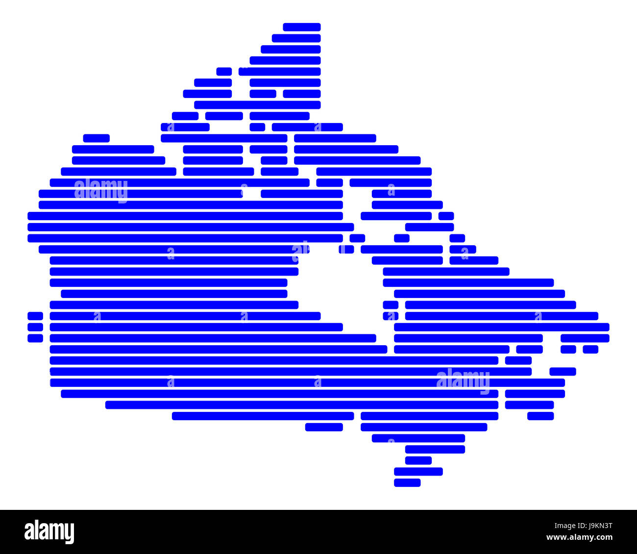 Canada line map hi-res stock photography and images - Alamy