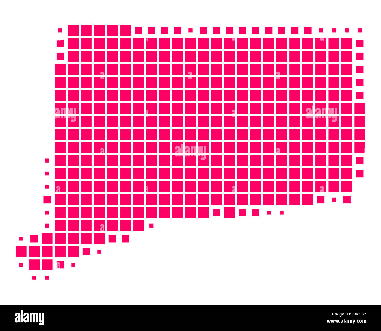 Connecticut map geography hi-res stock photography and images - Alamy