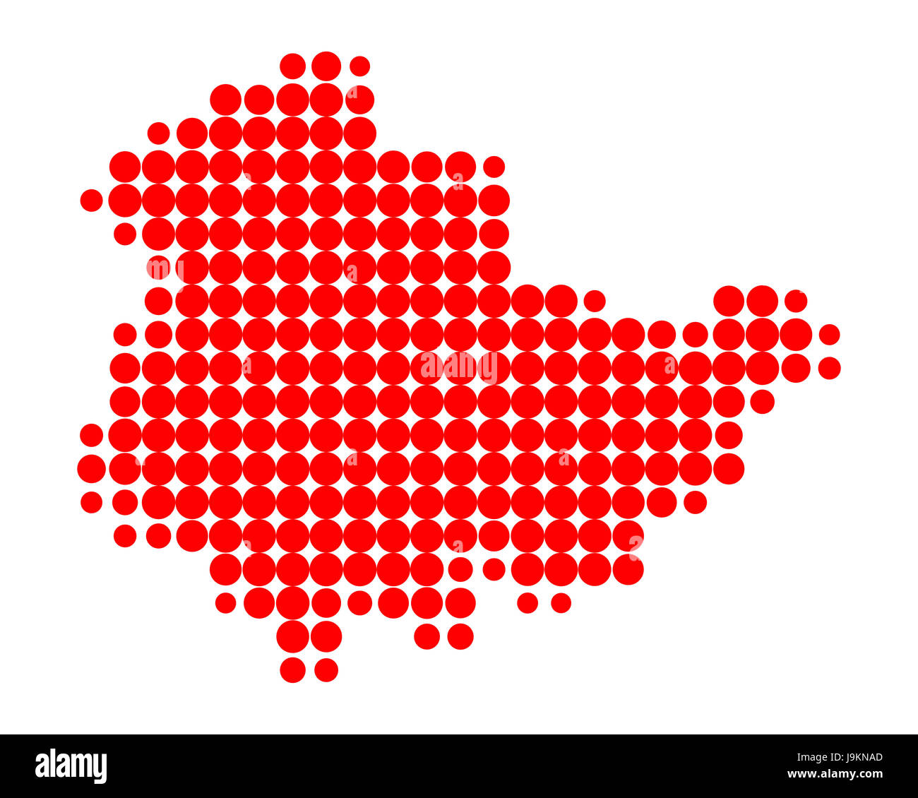Map of thuringia hi-res stock photography and images - Alamy
