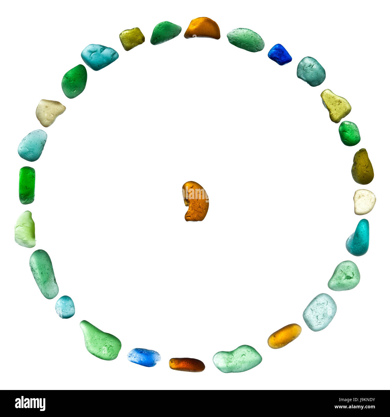 sea glass symbol - figure zero on white background Stock Photo - Alamy