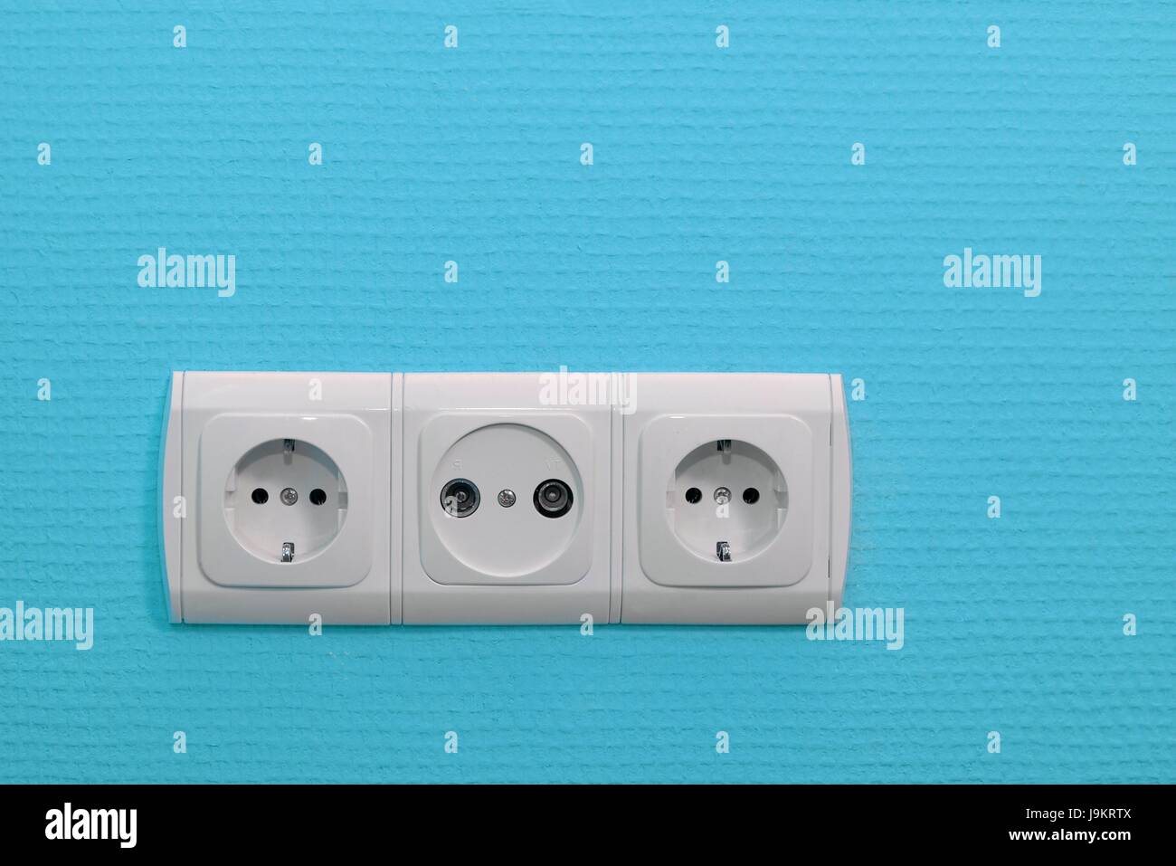 blue, electric, outlet, socket, connect, supply, connector, network ...