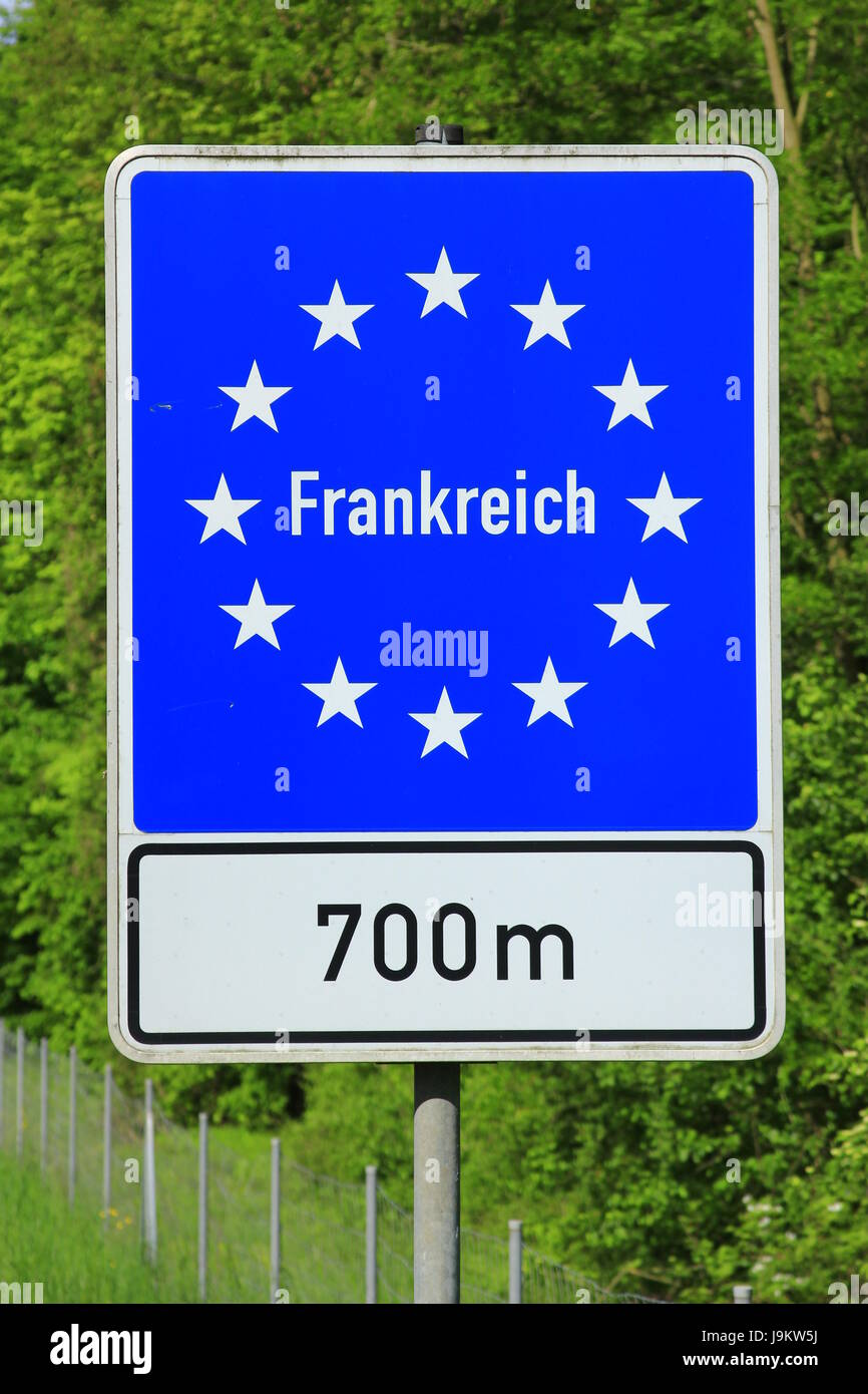 Border crossing france hi-res stock photography and images - Alamy