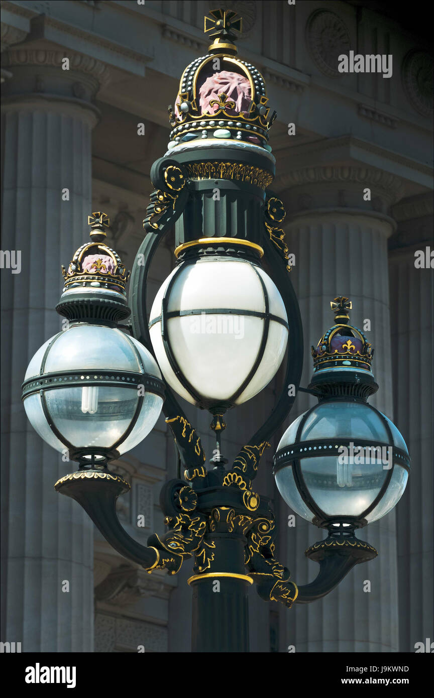Melbourne lamppost hi-res stock photography and images - Alamy