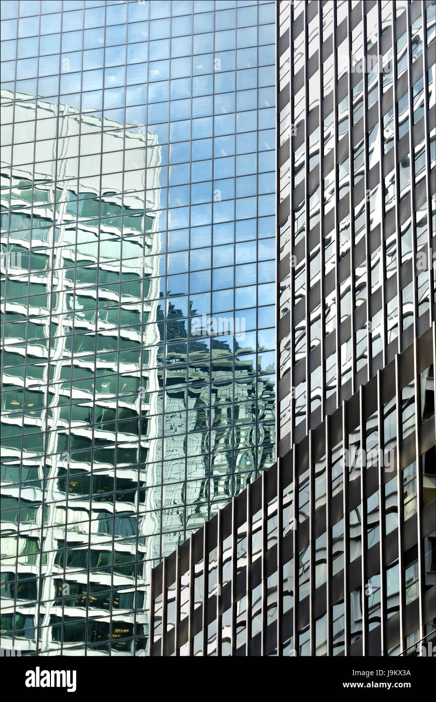 building reflection, manhattan, new york, usa Stock Photo - Alamy