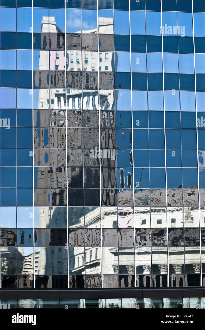 building reflection, manhattan, new york, usa Stock Photo - Alamy