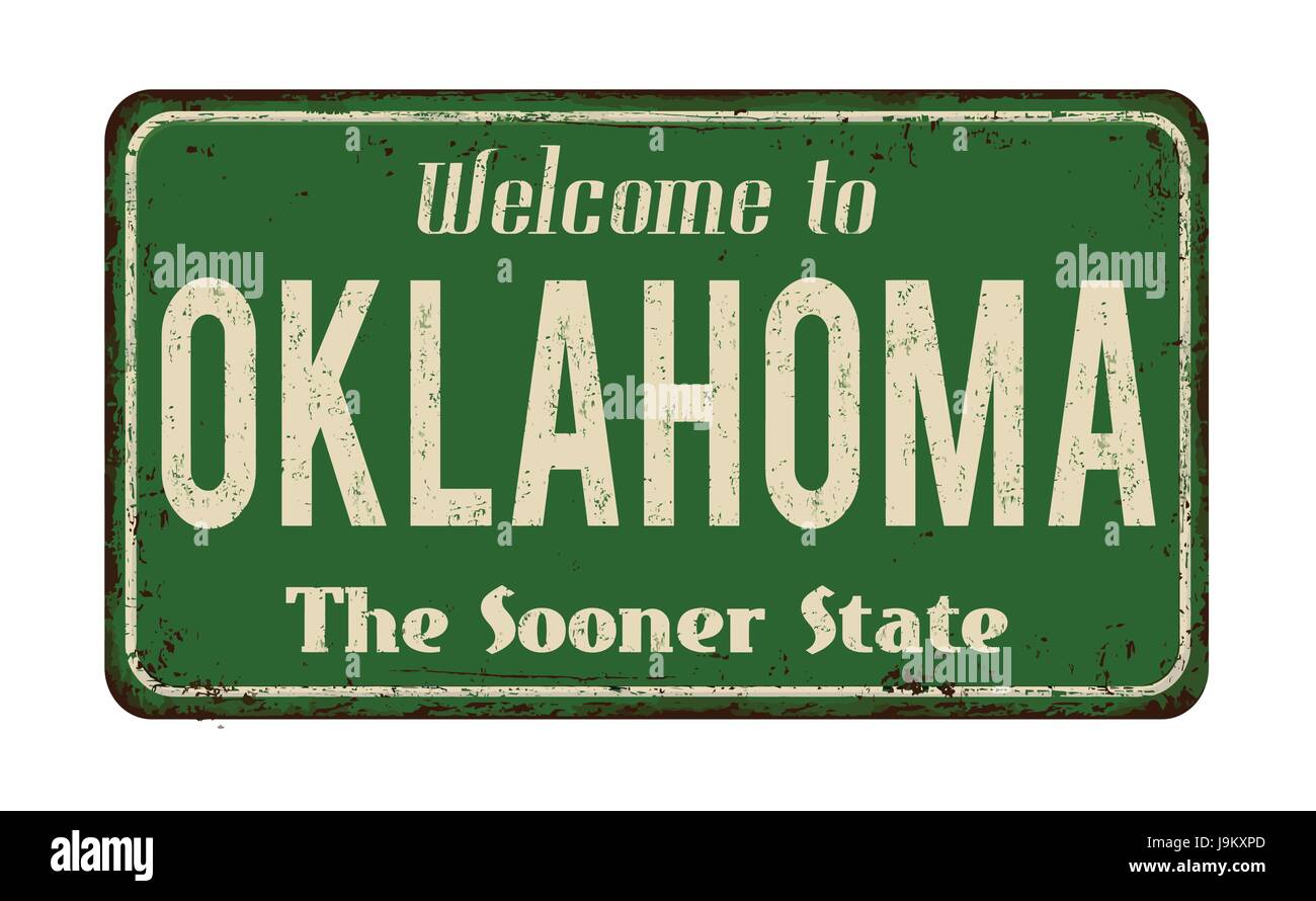 Welcome to oklahoma sign usa hi-res stock photography and images - Alamy