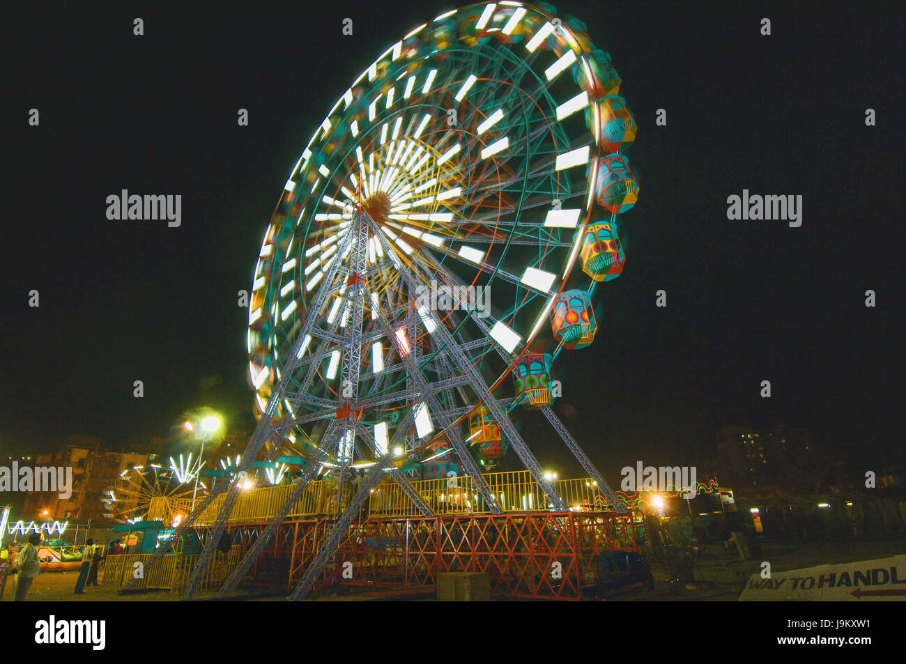 Indian giant wheel india hi-res stock photography and images - Alamy
