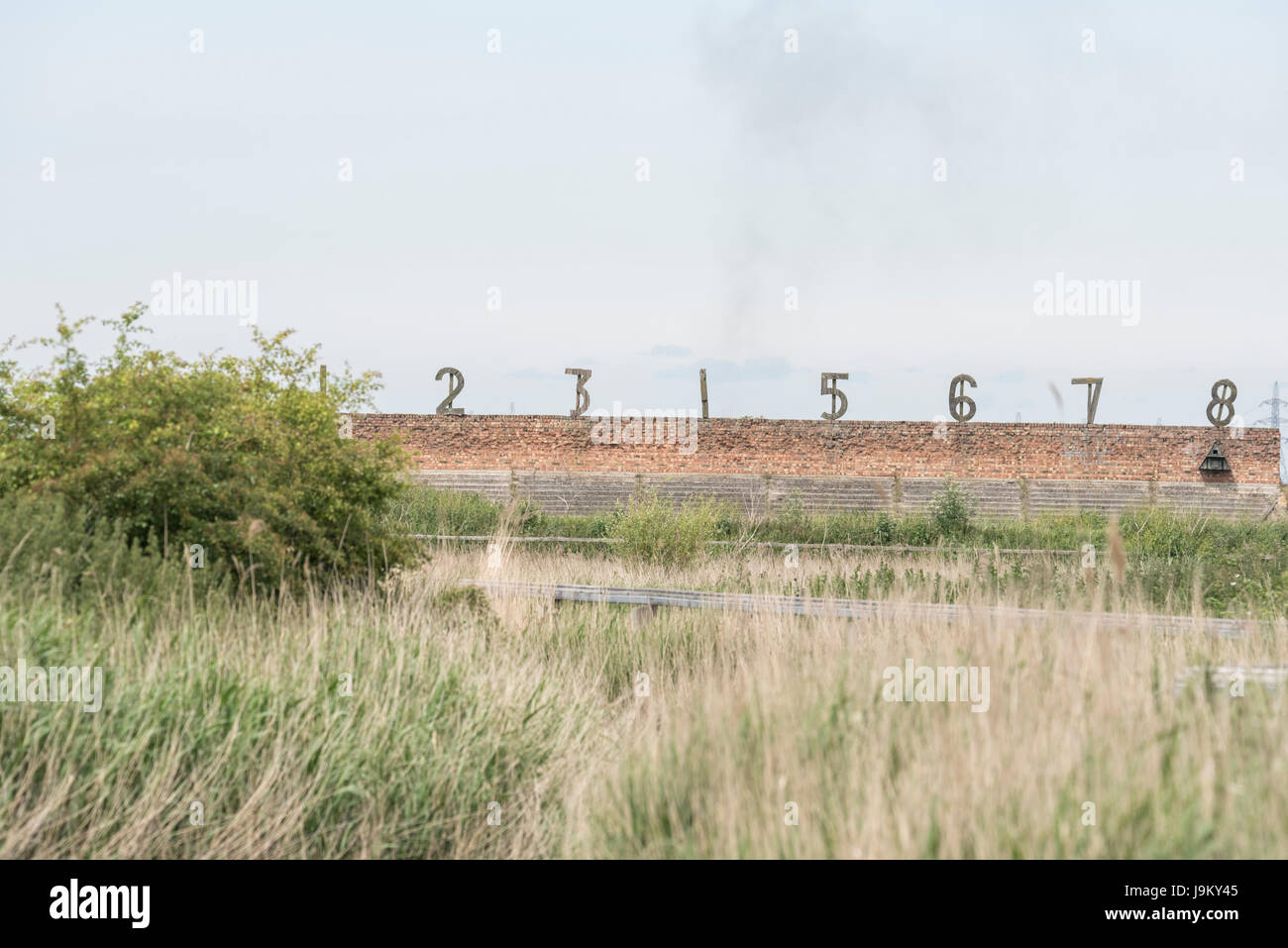 Part of the WW1 firing range at Rainham Marshes Stock Photo - Alamy