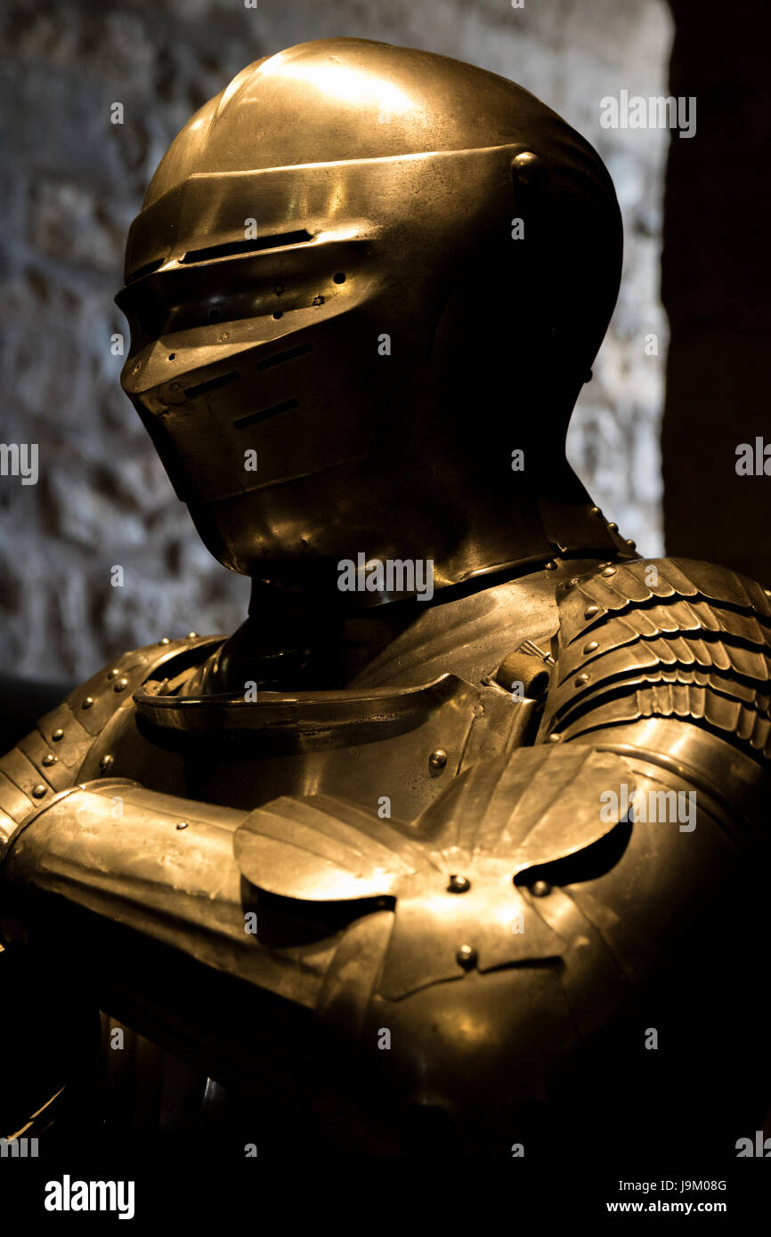 Suit of armour in the Tower of London, UK Stock Photo - Alamy