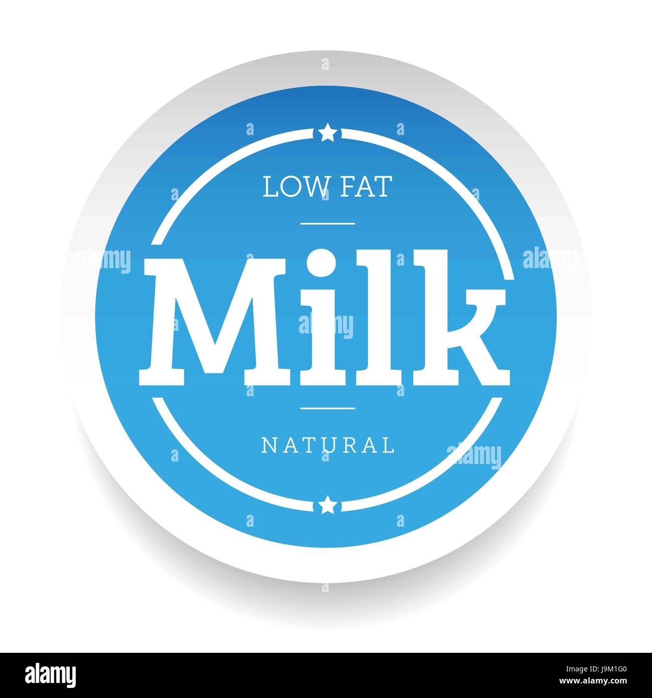Milk lettering stamp blue Stock Vector Image & Art - Alamy