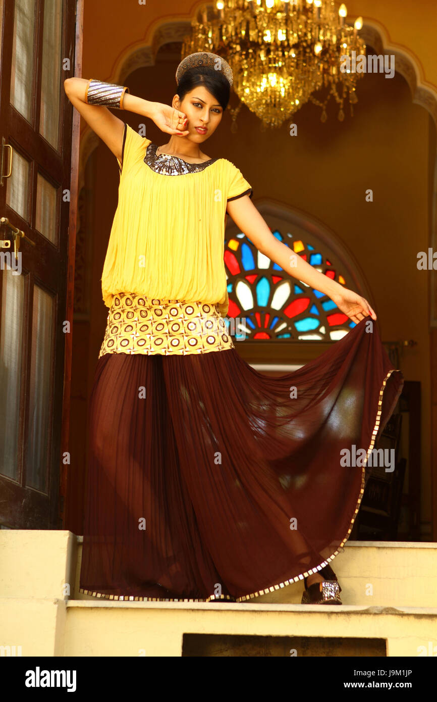 Indian female model, Pallavi, India, Asia, NOMR Stock Photo - Alamy