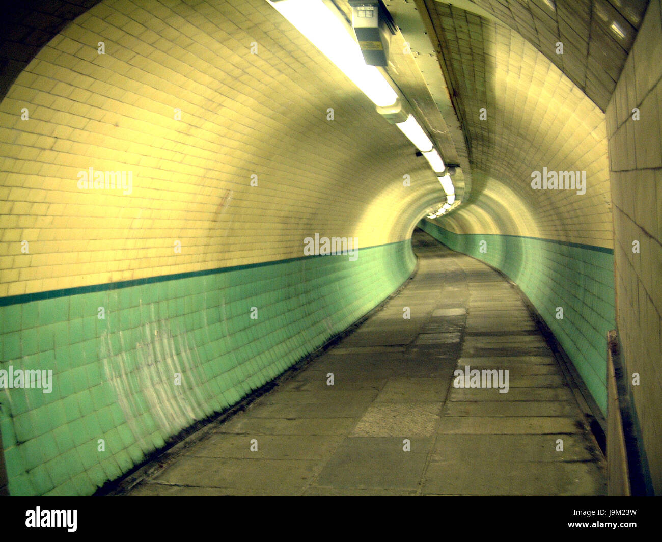 Pedestrian tunnel, Howdon, Tyne and Wear Stock Photo - Alamy