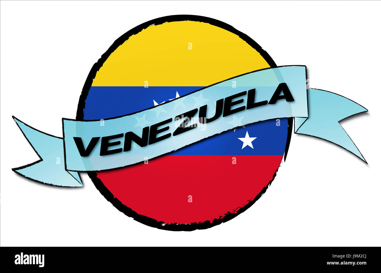 Flag venezuela venezuela circle Cut Out Stock Images & Pictures - Alamy