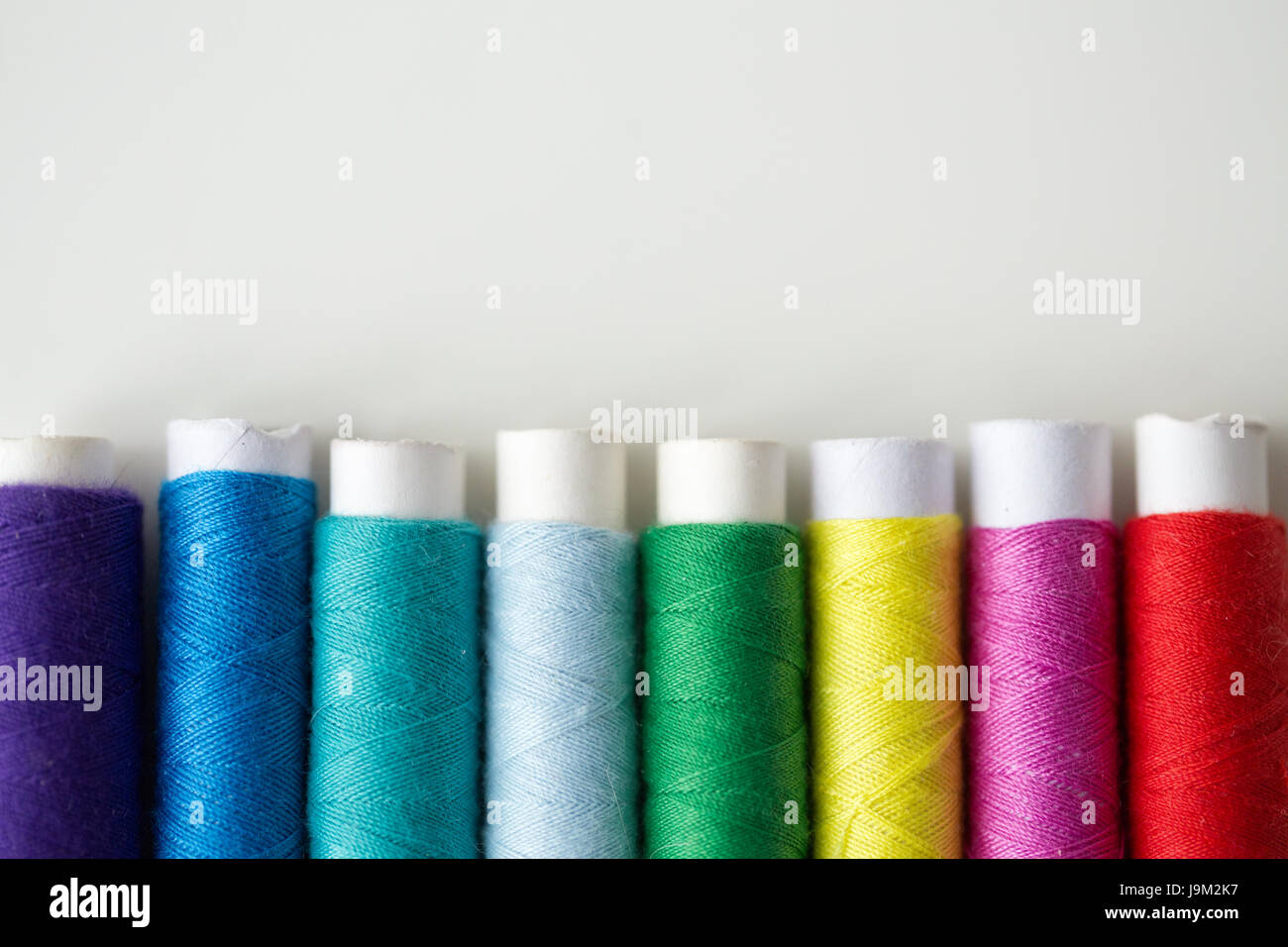 Spool of thread top view hi-res stock photography and images - Alamy