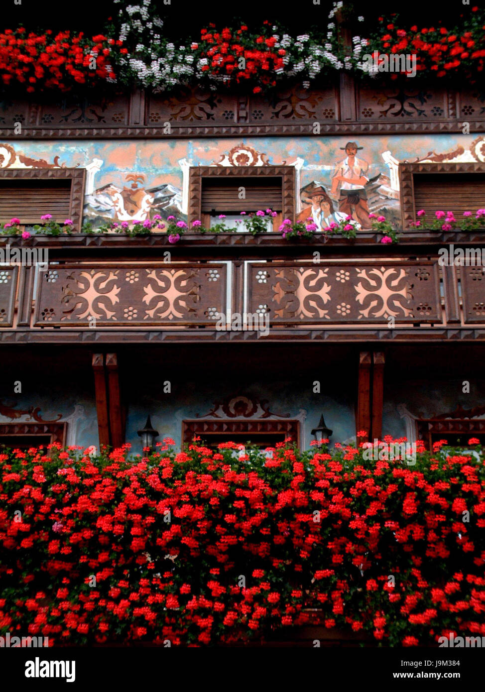 Geraniums balcony hi-res stock photography and images - Alamy