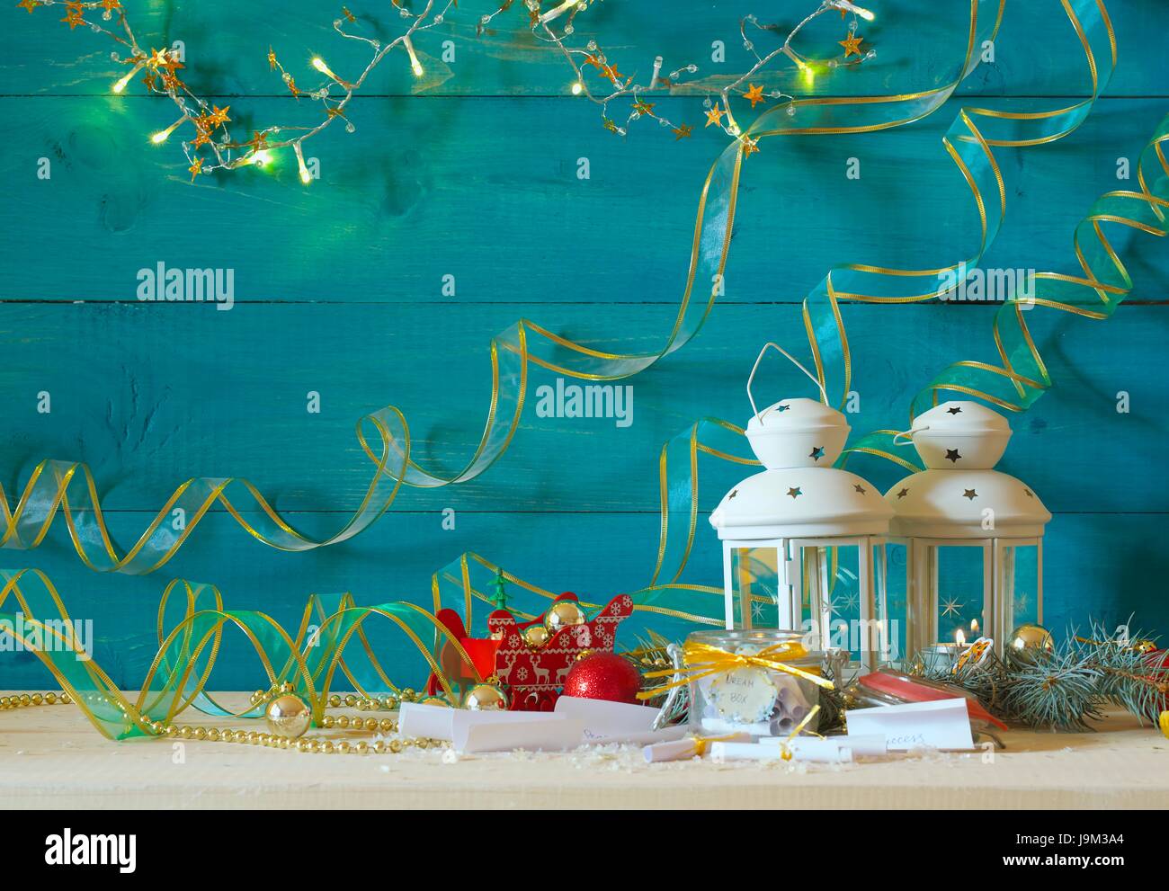 Winter holidays congratulations Closeup Stock Photo - Alamy