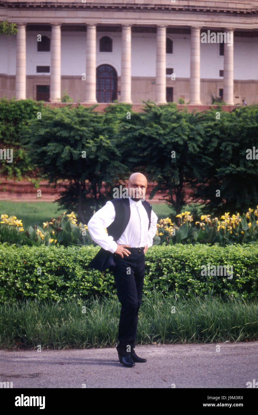 Indian poet, Pritish Nandy at parliament bhavan in new delhi, India ...