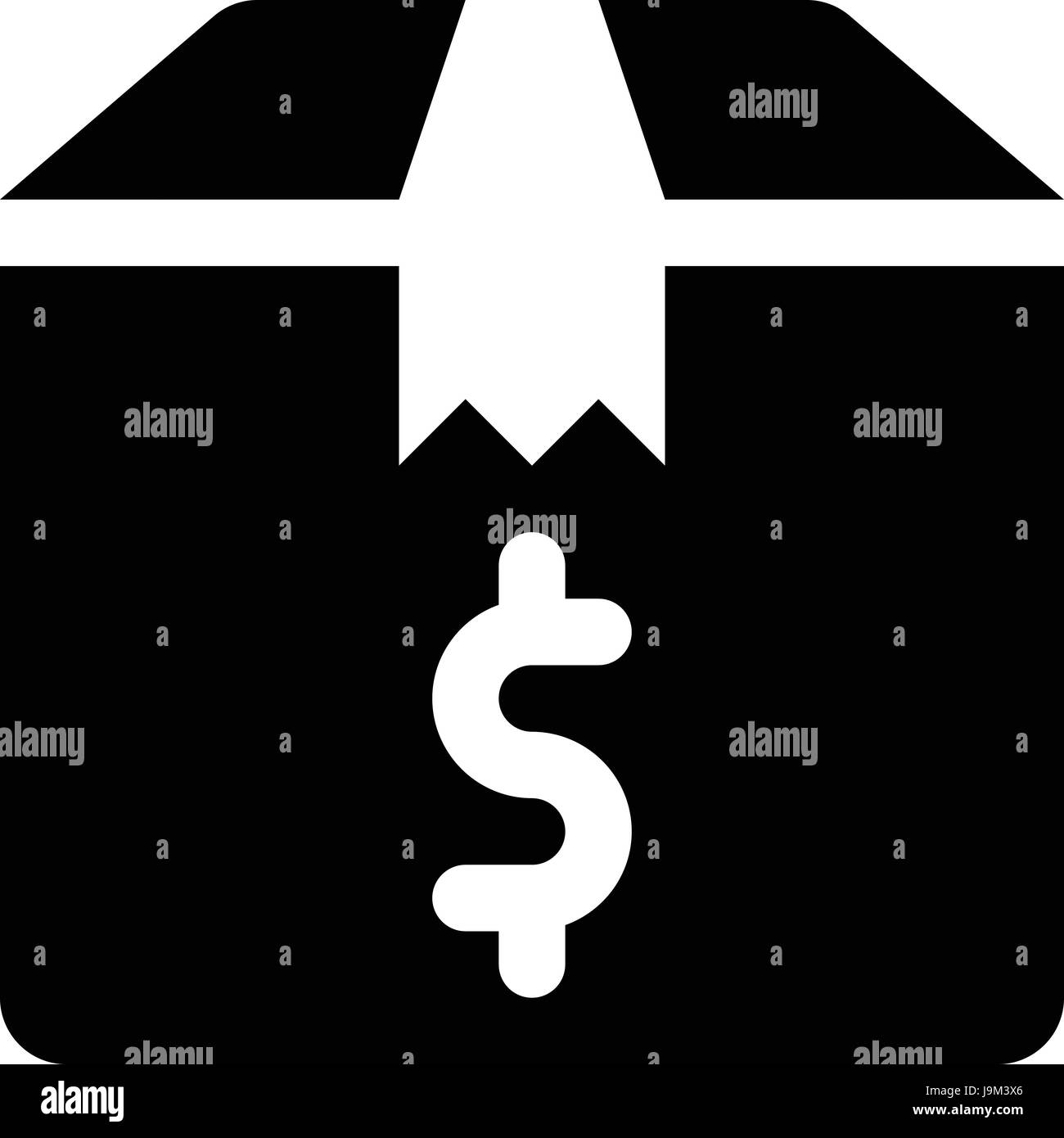 delivery box dollar sign Stock Vector Image & Art - Alamy