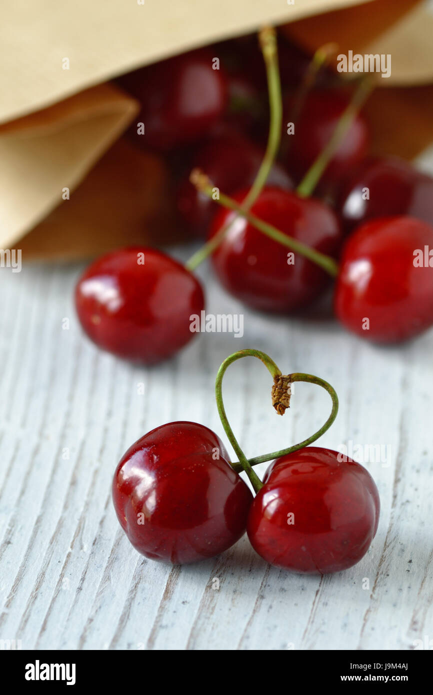 Red cherry fruit Stock Photo - Alamy