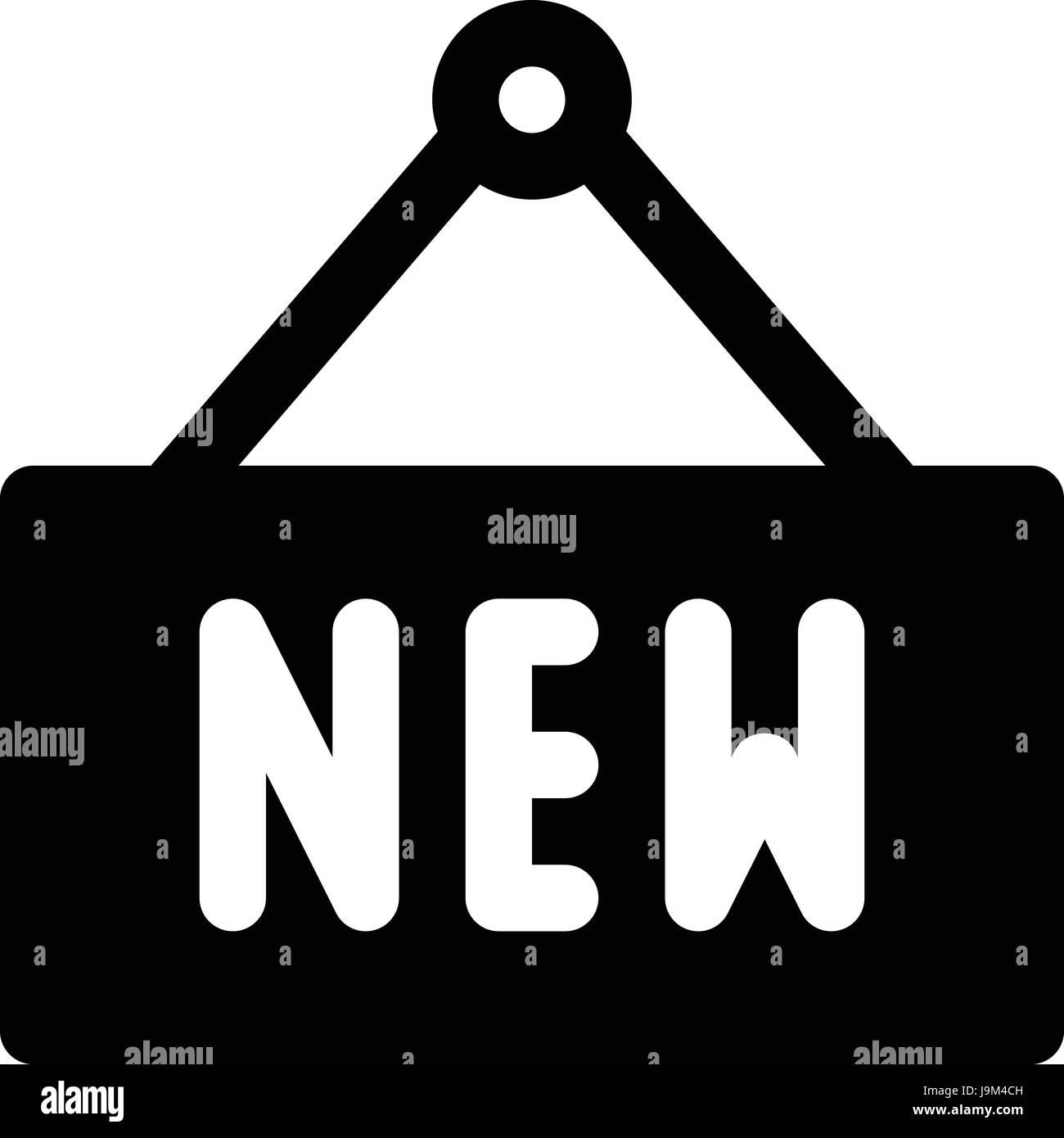 hanging board with text new Stock Vector Image & Art - Alamy