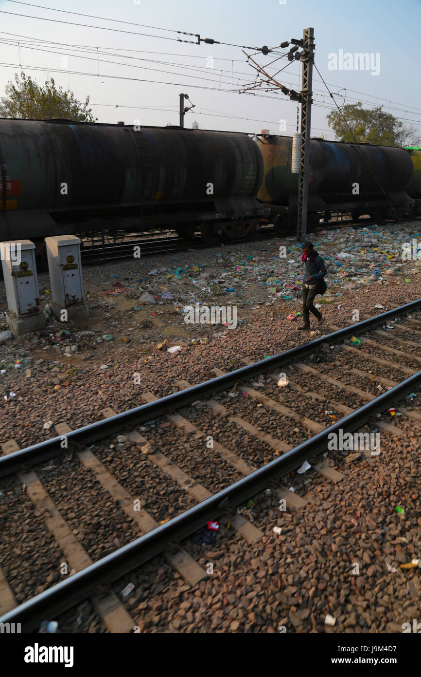 Indian railway route hi-res stock photography and images - Alamy
