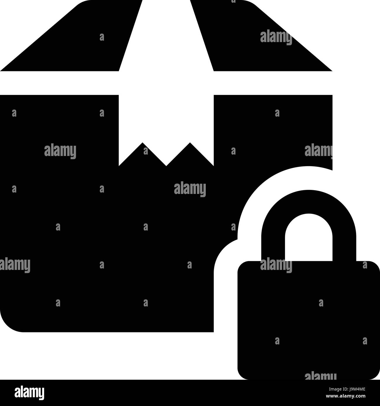 secure delivery box Stock Vector Image & Art - Alamy