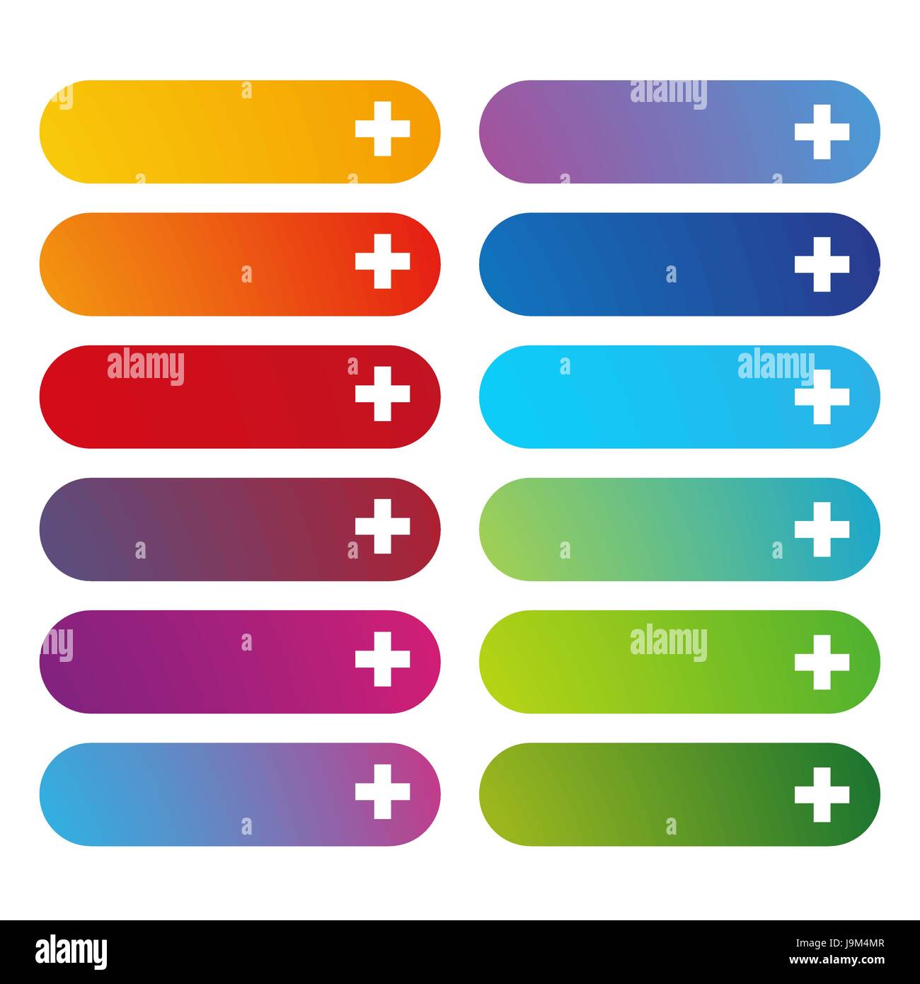 Empty web button set vector Stock Vector Image & Art - Alamy