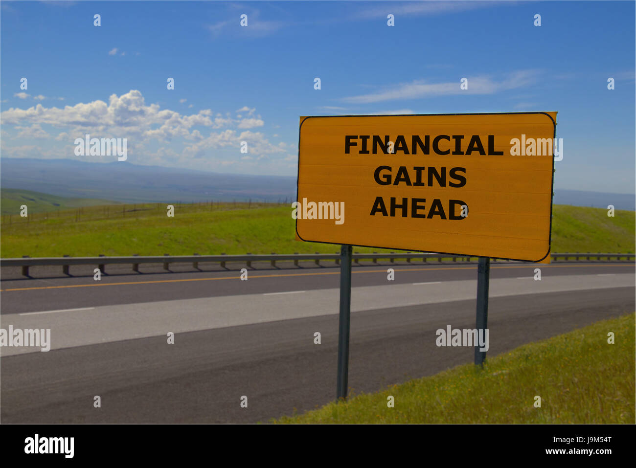 "Financial Gains Ahead Stock Photo - Alamy