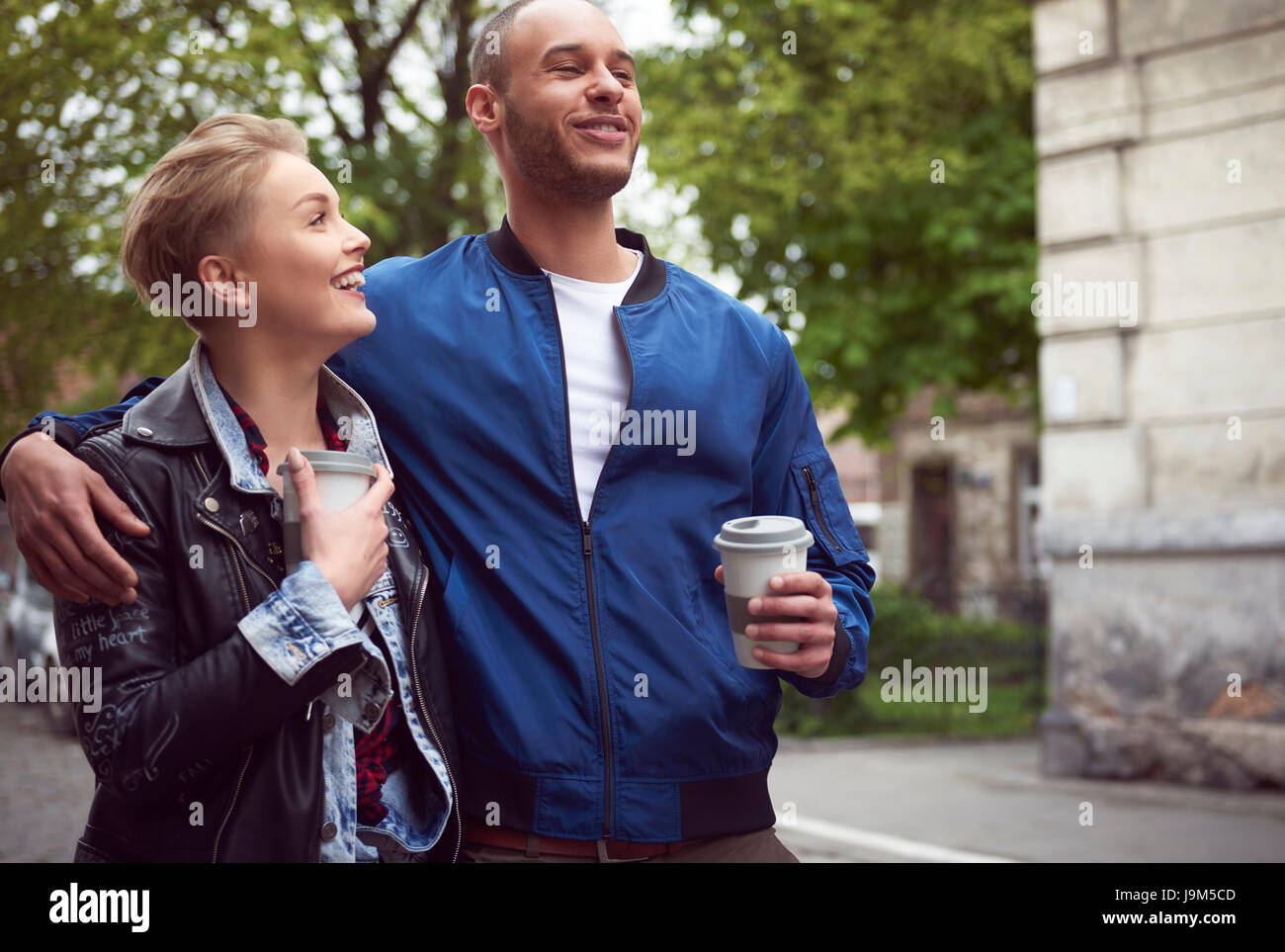 Relaxing time with coffee outdoors Stock Photo - Alamy