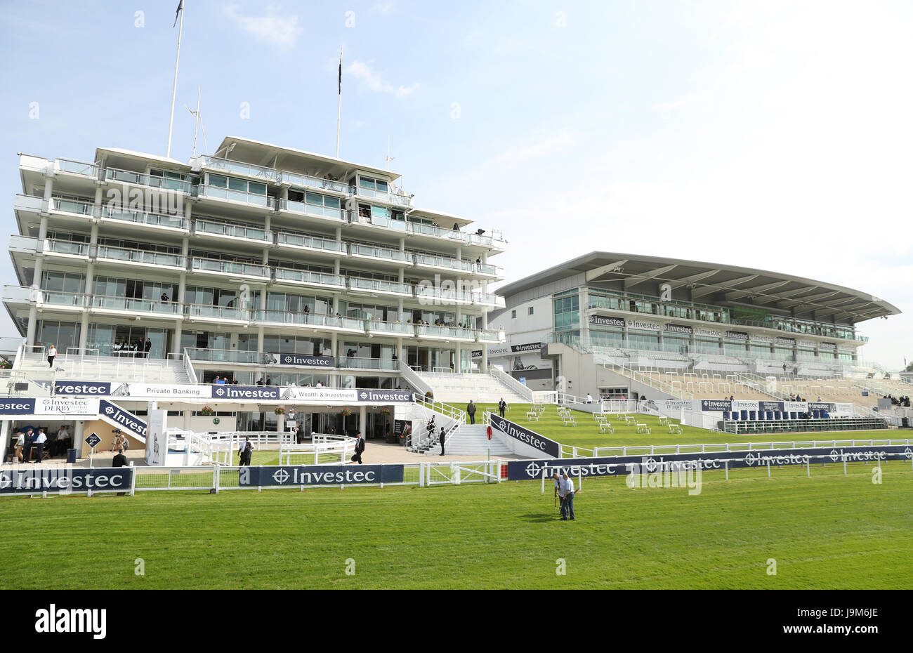 A general view of the grandstand on Ladies Day during the 2017 Investec ...