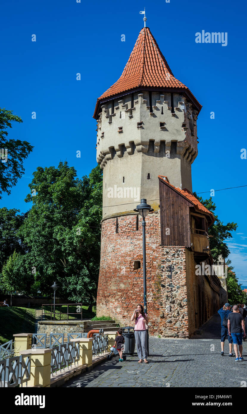 Carpenter's Tower (Turnul Dulgherilor) on a Strada Cetatii (Castle or ...