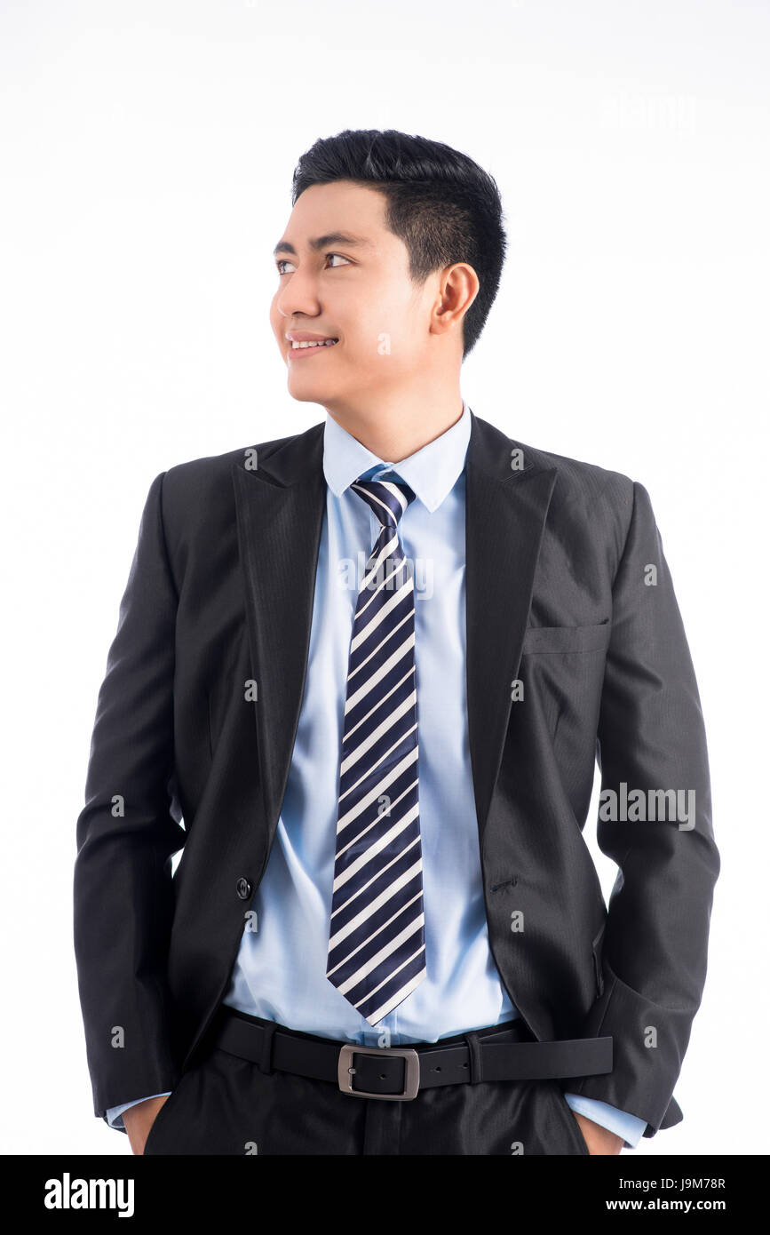 Man standing side view isolated hi-res stock photography and images - Alamy