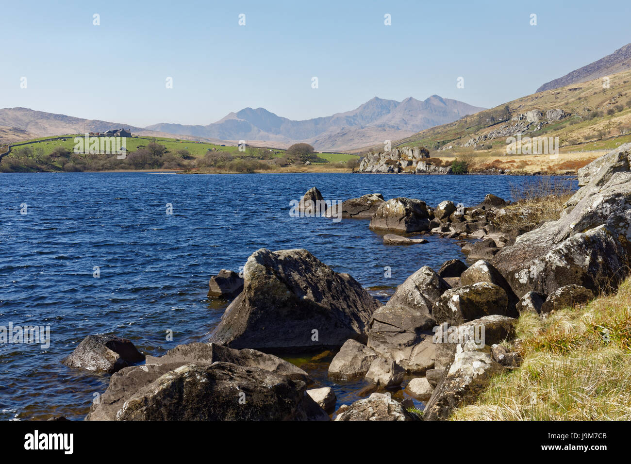 Views of Snowdonia from Capel Curig Stock Photo - Alamy