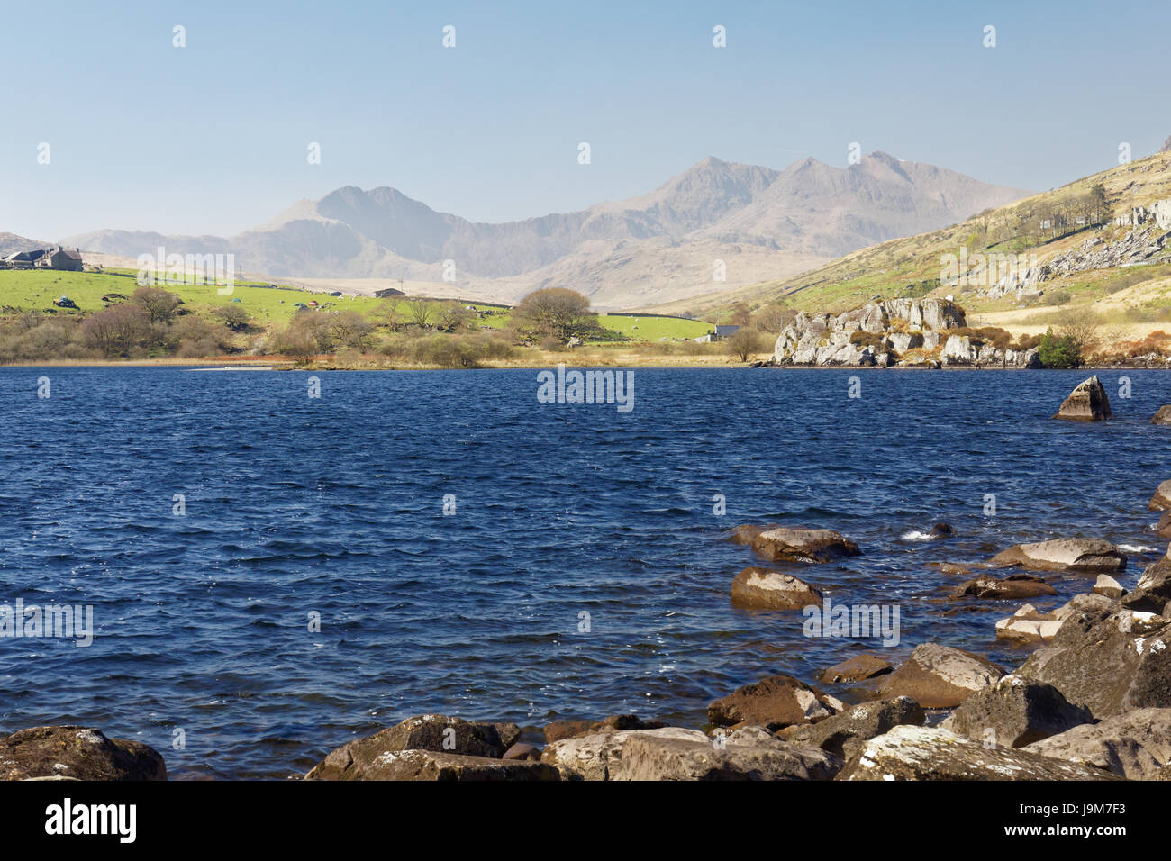 Views of Snowdonia from Capel Curig Stock Photo - Alamy