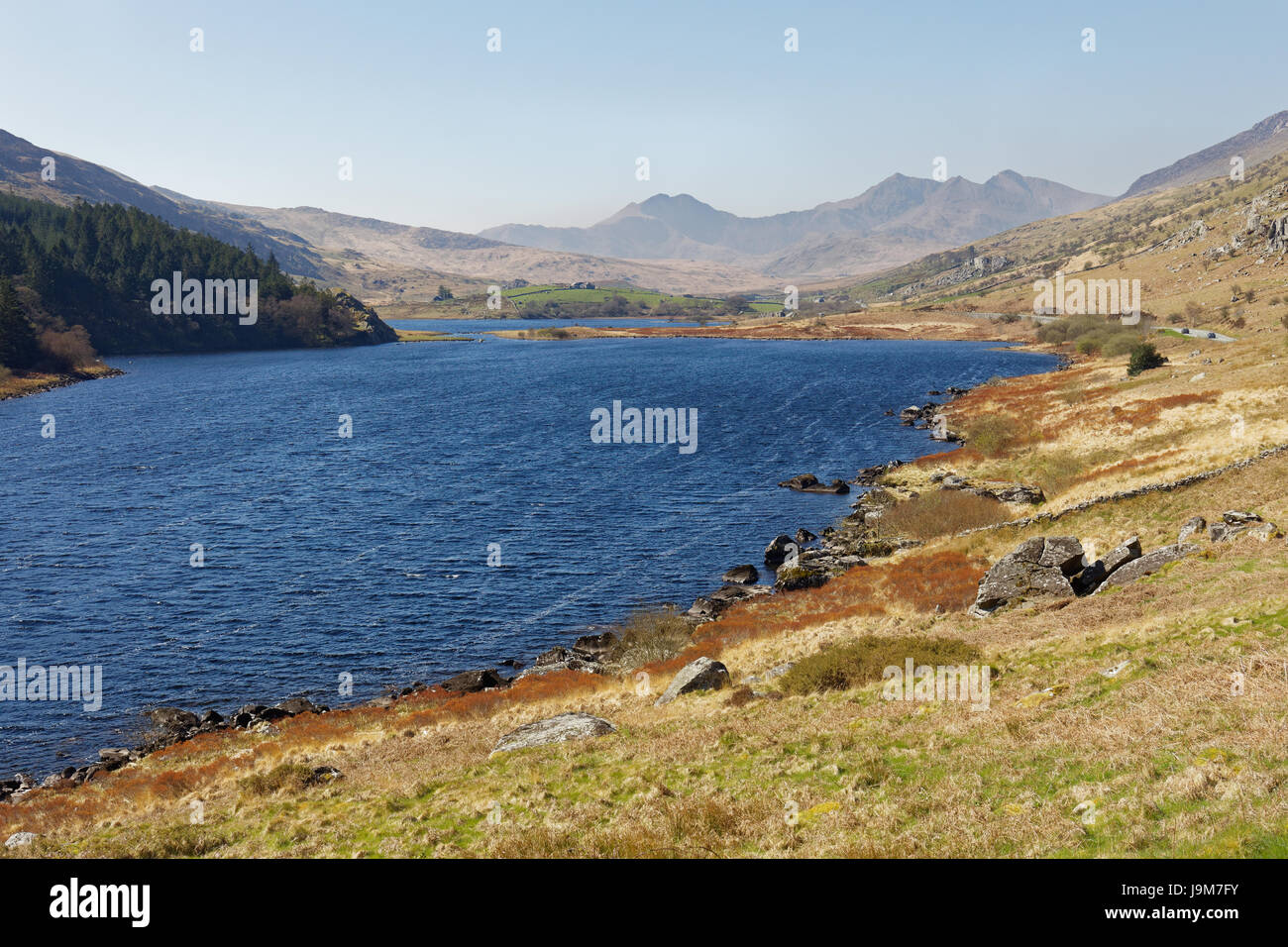 Views of Snowdonia from Capel Curig Stock Photo - Alamy