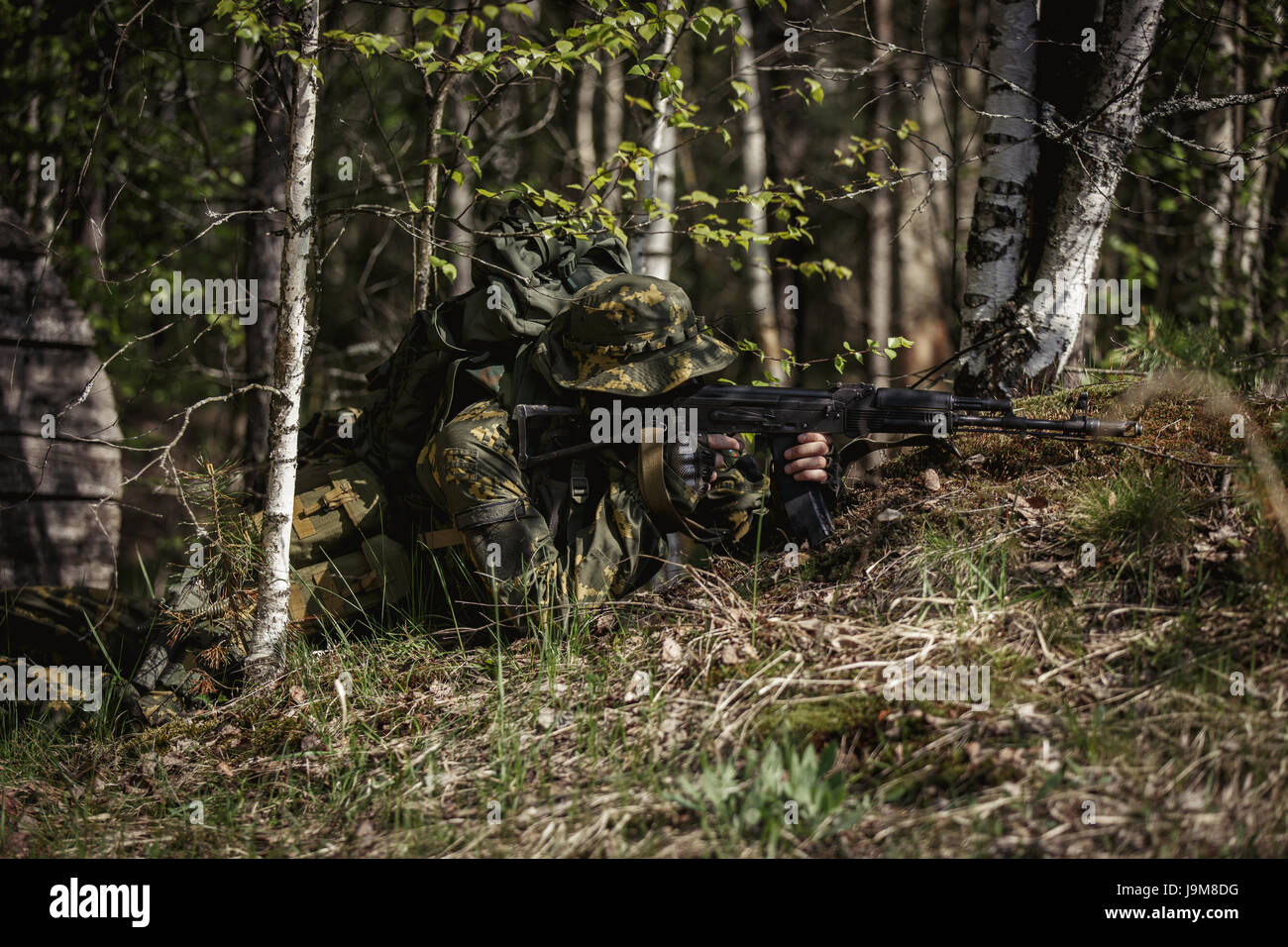 Portrait of soldier in uniforms Stock Photo - Alamy