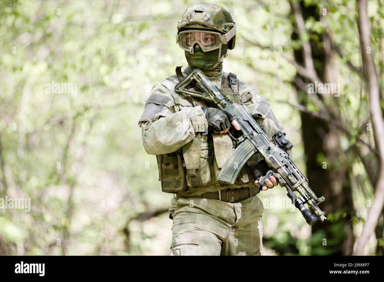 Radio helmet gun hi-res stock photography and images - Alamy