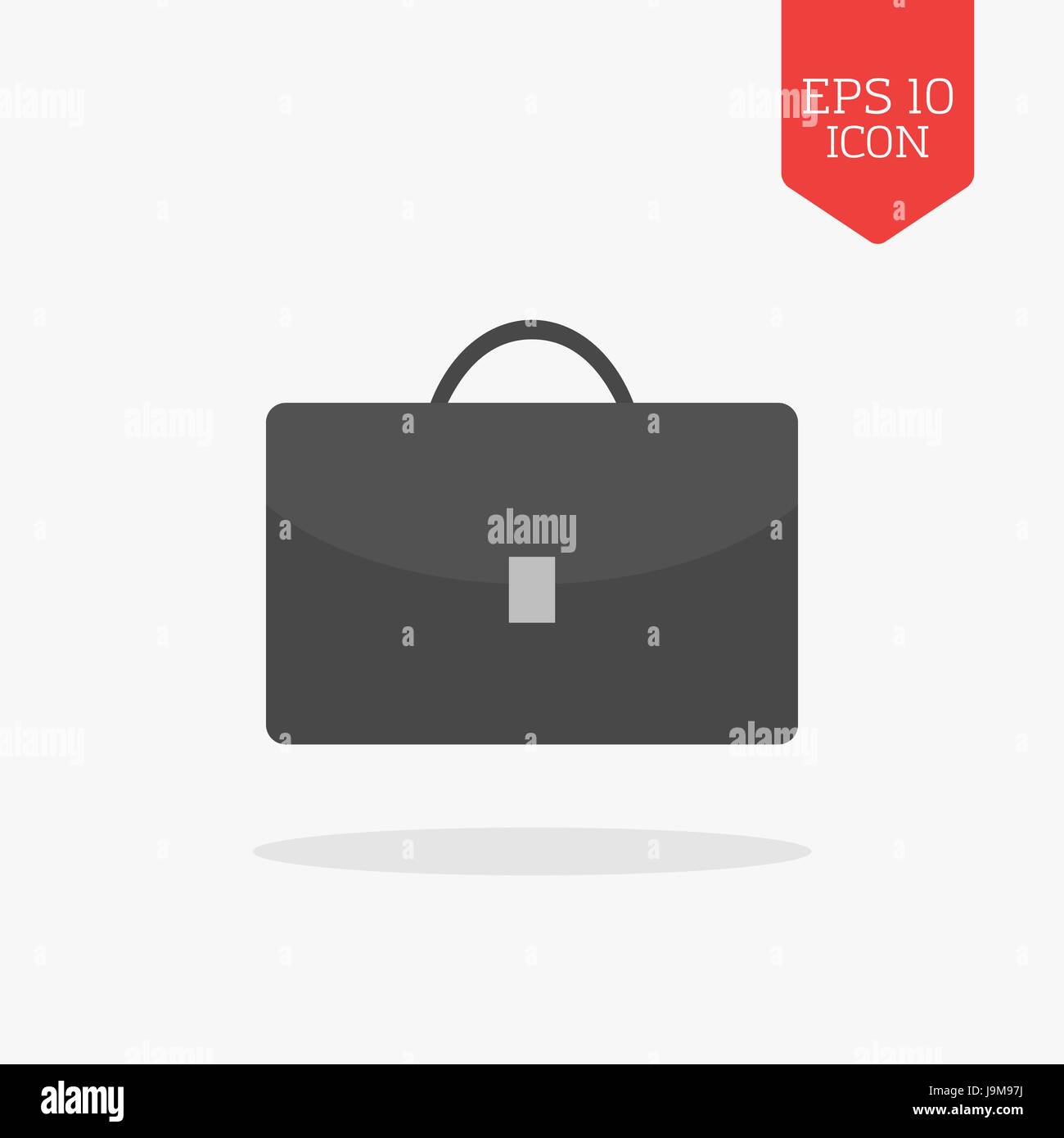 Briefcase icon. Flat design gray color symbol. Modern UI web navigation ...