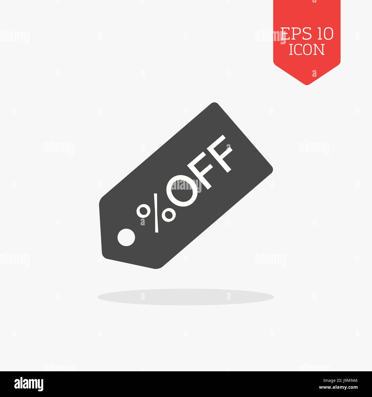 Discount tag icon. Flat design gray color symbol. Modern UI web ...