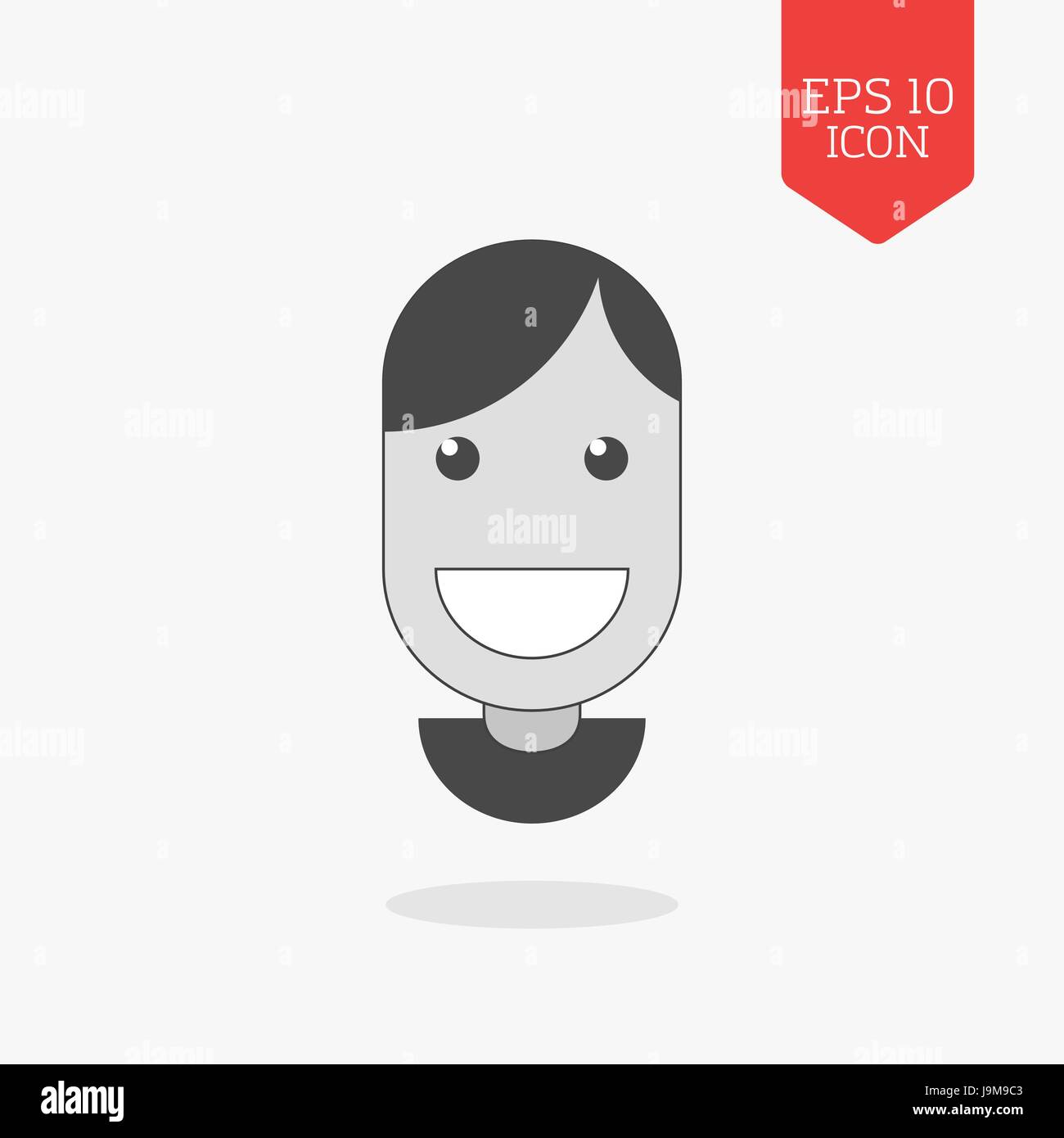 Modern ui style happy Cut Out Stock Images & Pictures - Alamy